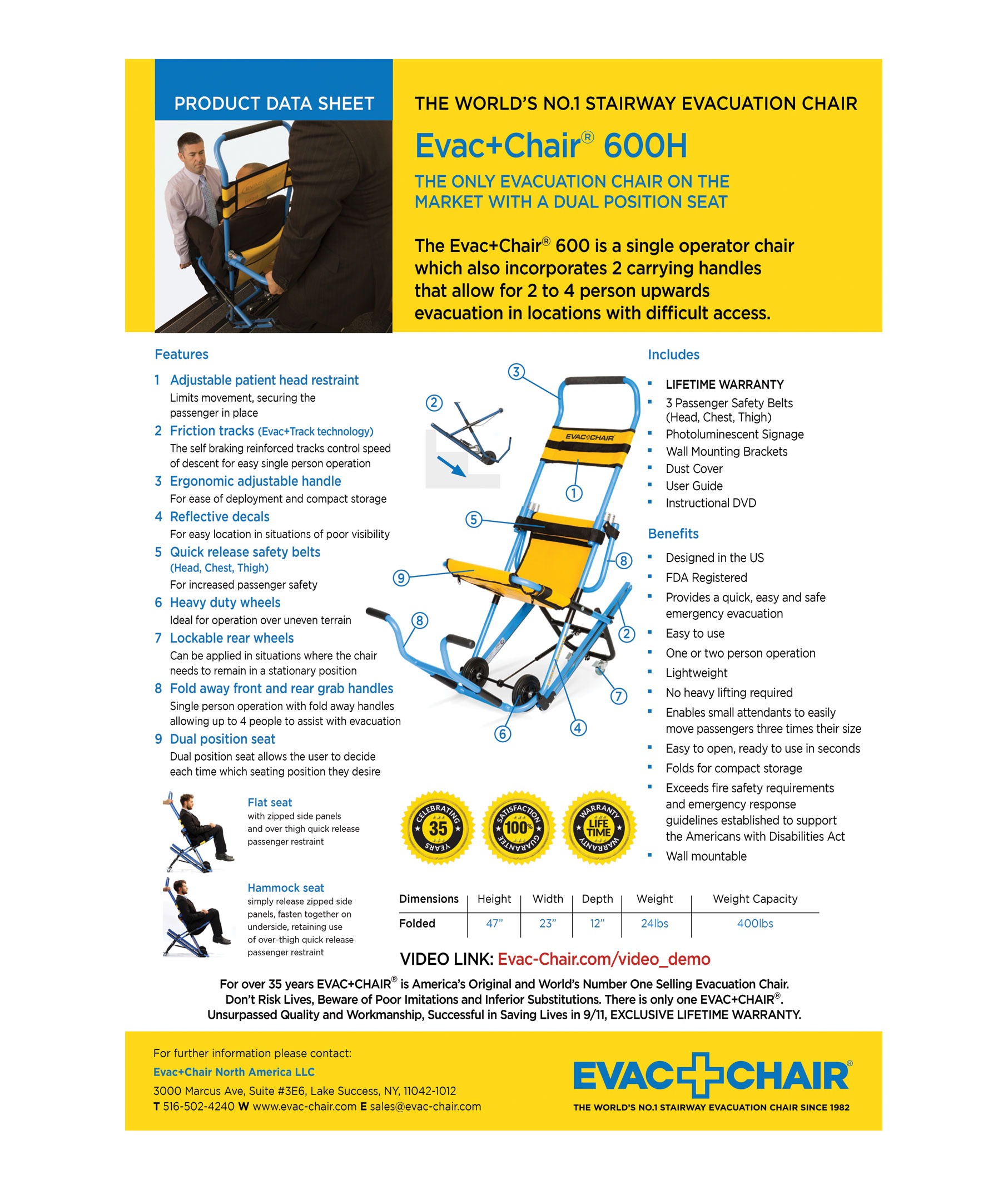 EVAC+CHAIR 600H - Evac+Chair Mexico